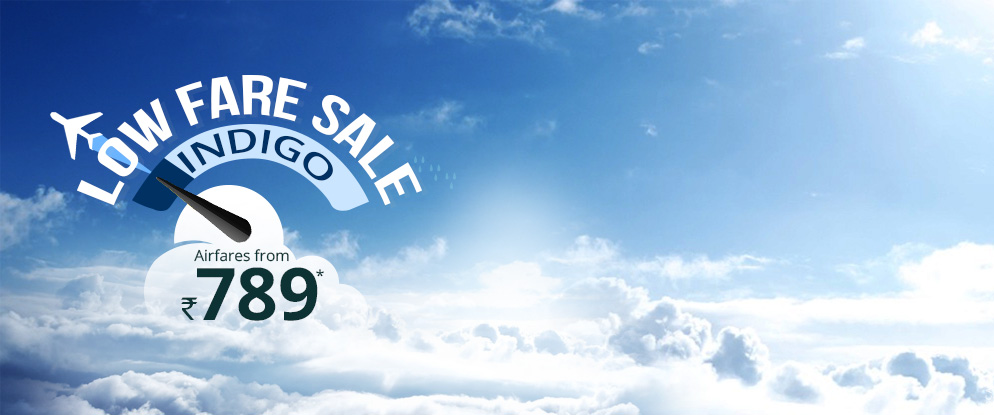 Indigo Low Fares Starting from Rs. 789 Via.com